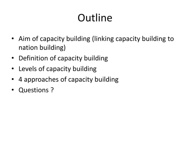 Capacity Building Approaches-Afghanistan | PPT