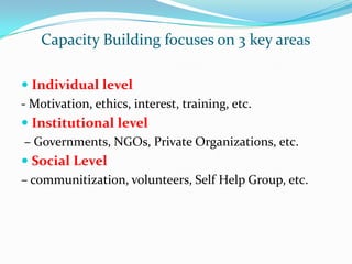 Capacity building beyond training groupwork | PPTX