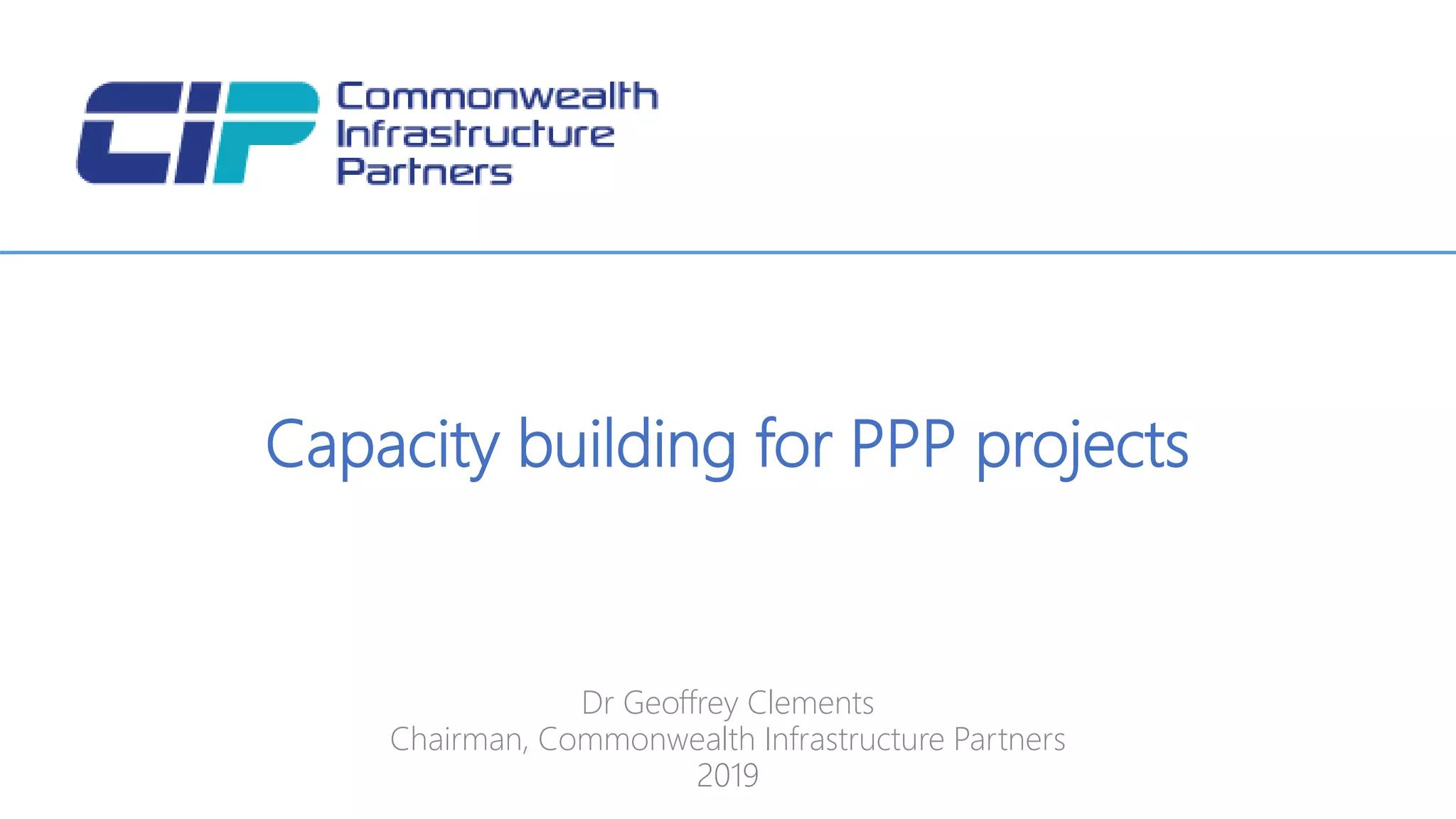 Capacity Building For Ppp Projects Pptx