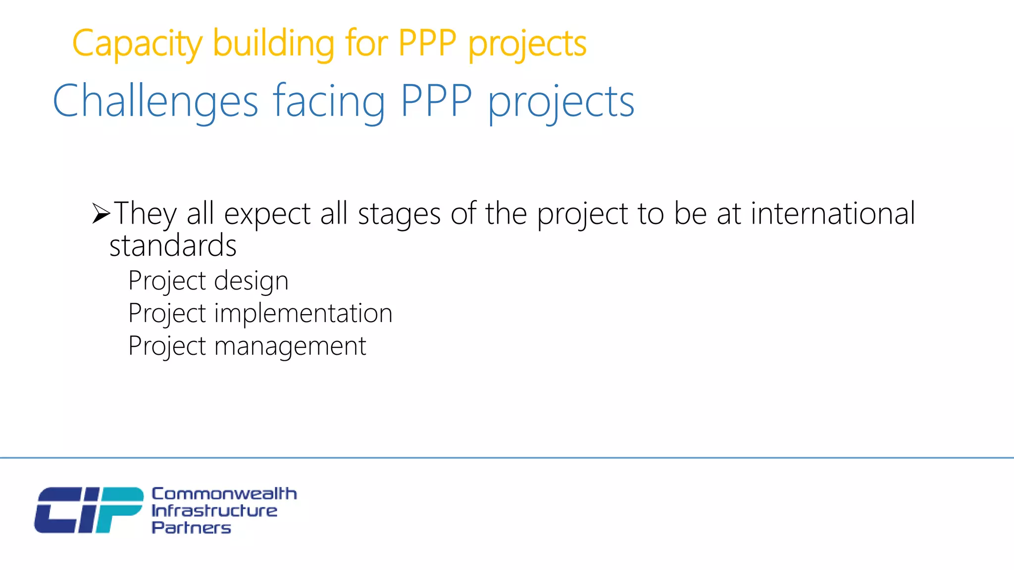 Capacity building for PPP projects | PPT