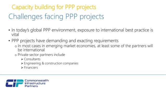 Capacity building for PPP projects | PPT