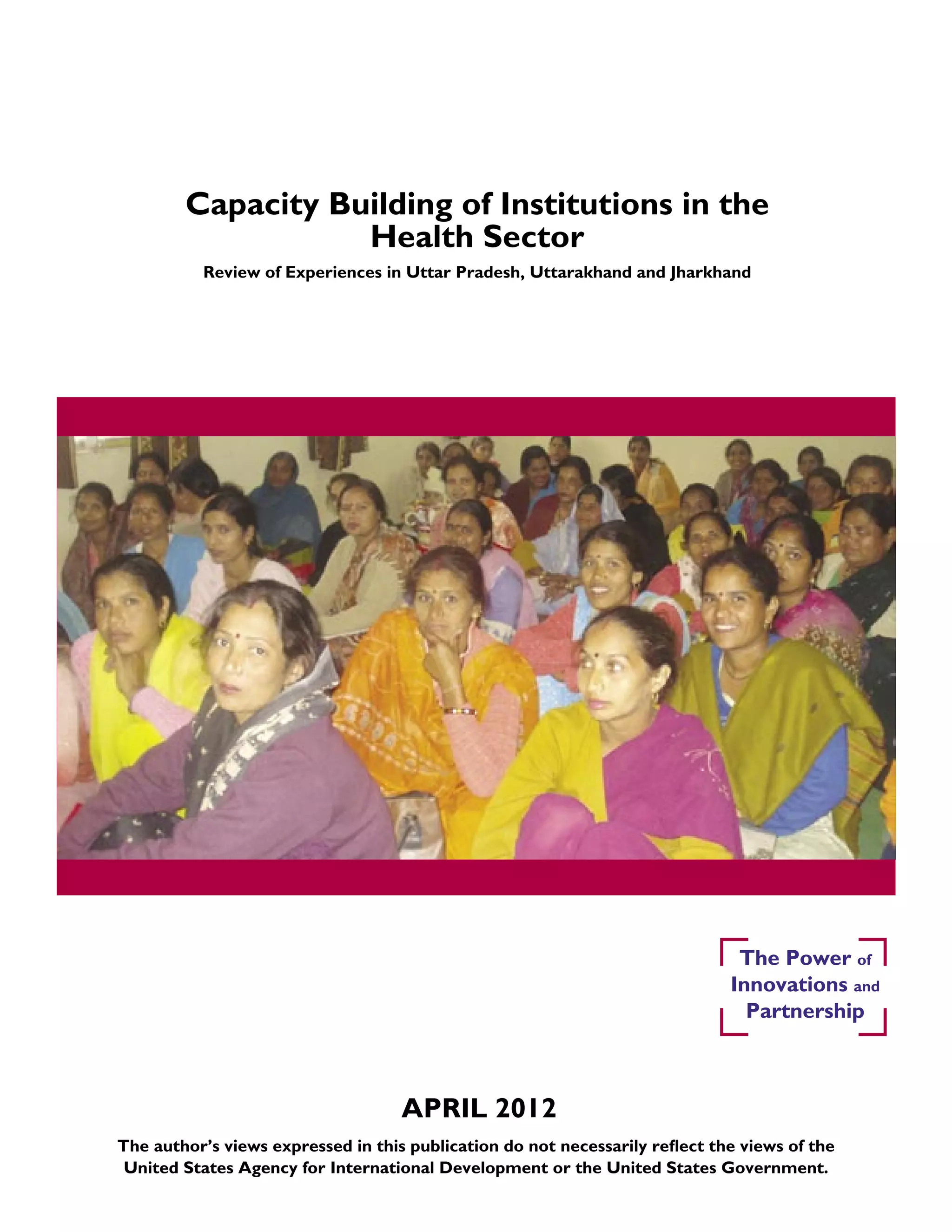 Capacity building of_health_institutions | PDF