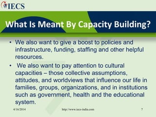 Capacity Building through Collaborative Effort in Formal Education Prof ...