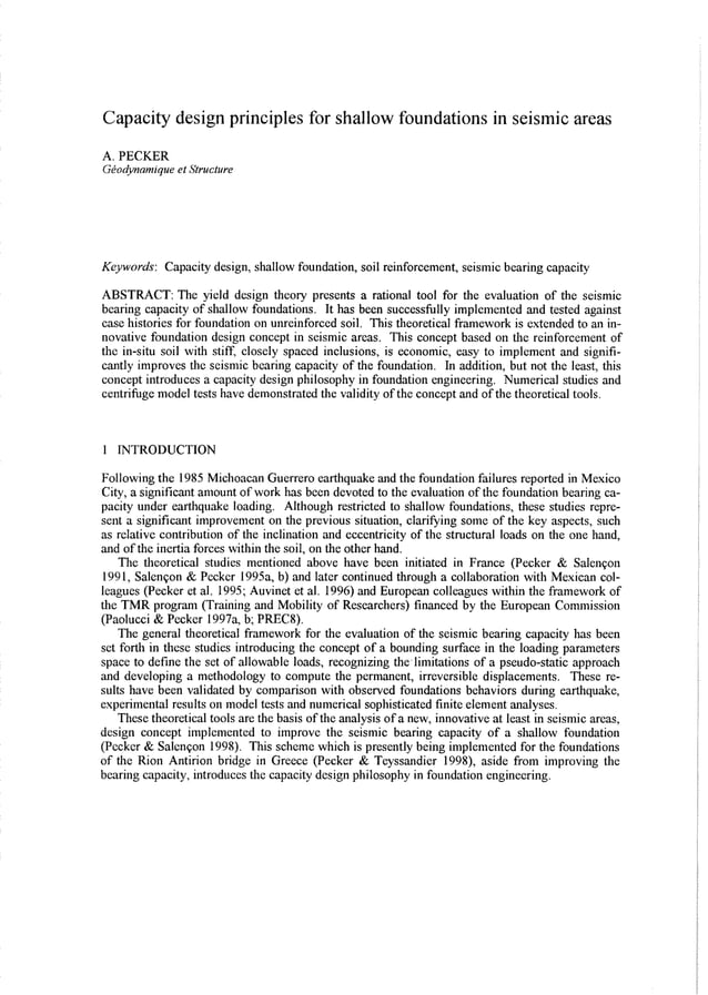 Capacity design principles | PDF