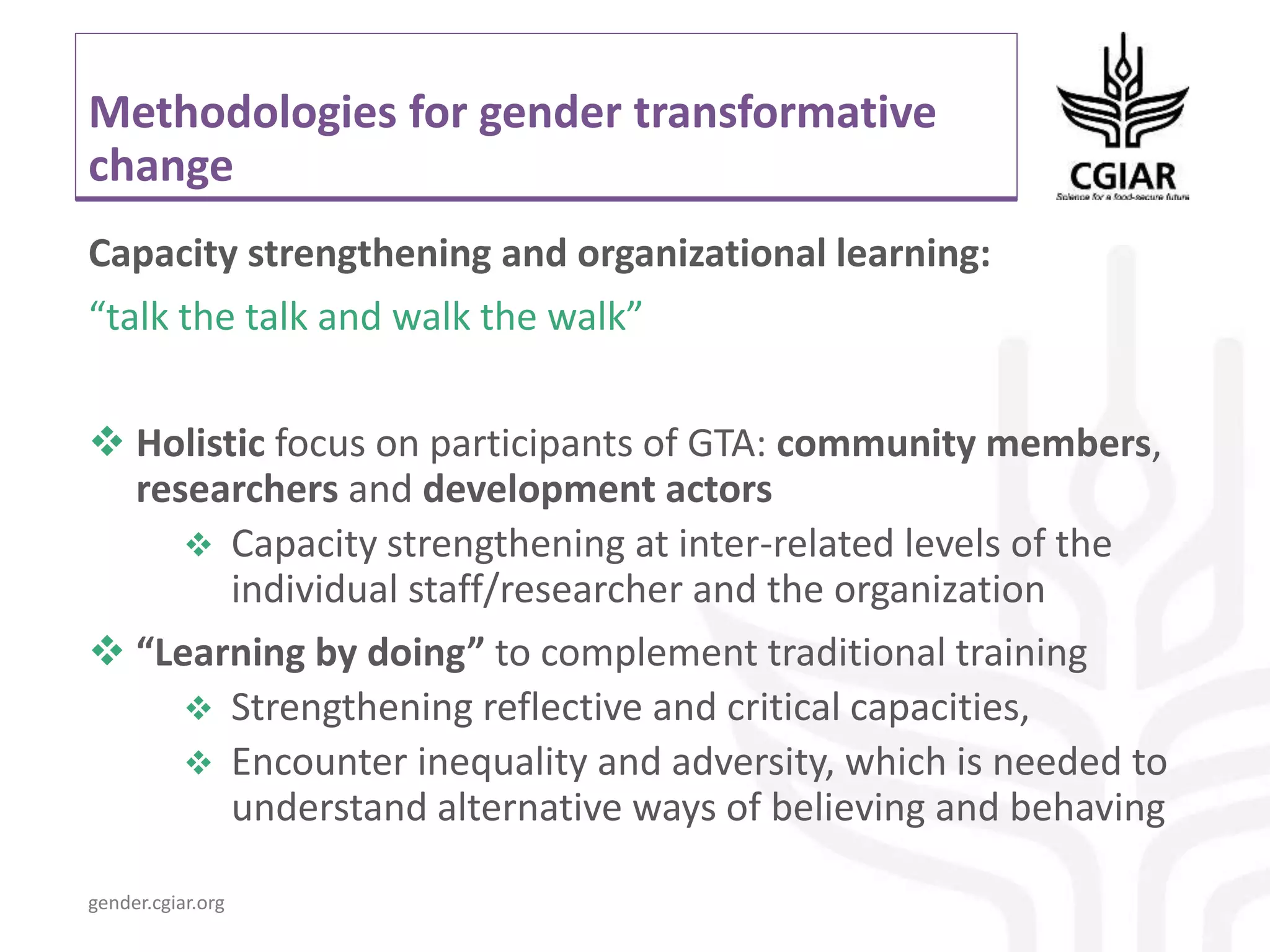 Gender Transformative Approaches In Agriculture Pptx Car Culture