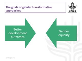 Gender transformative approaches in agriculture | PPTX
