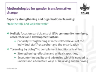 Gender transformative approaches in agriculture | PPTX