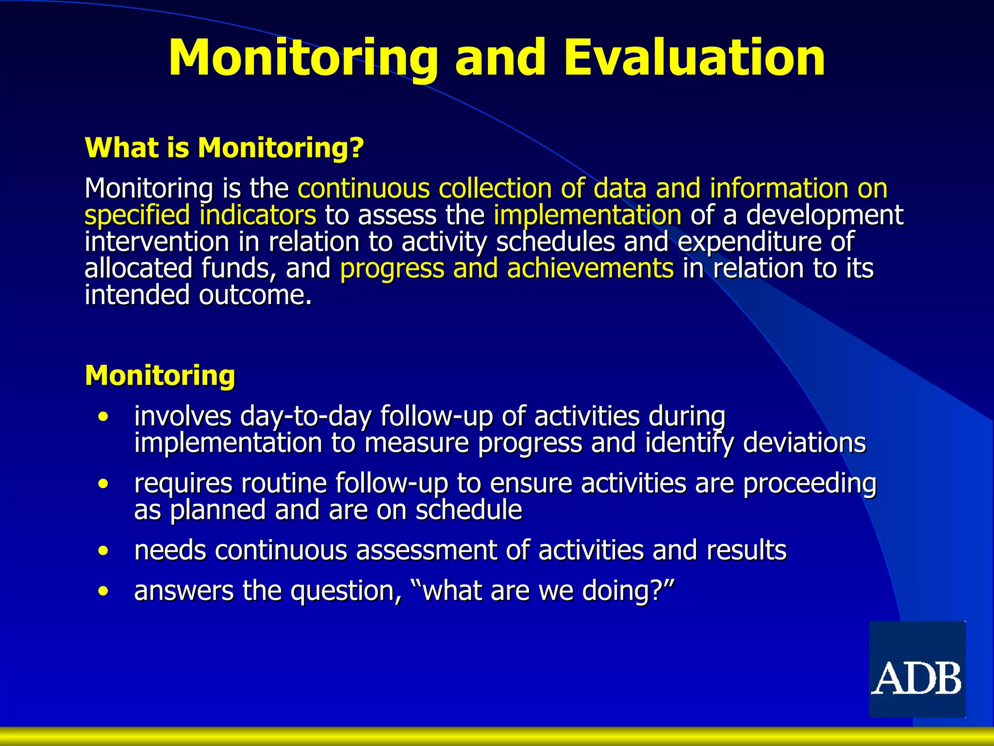 Capacity Development For Monitoring And Evaluation | PPT