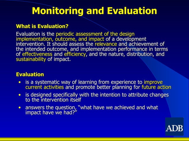 Capacity Development For Monitoring And Evaluation | PPT