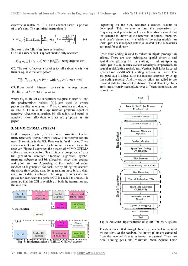 Capacity Improvement Of Mimo Ofdma System Using Adaptive Resource Allocation Algorithm Pdf