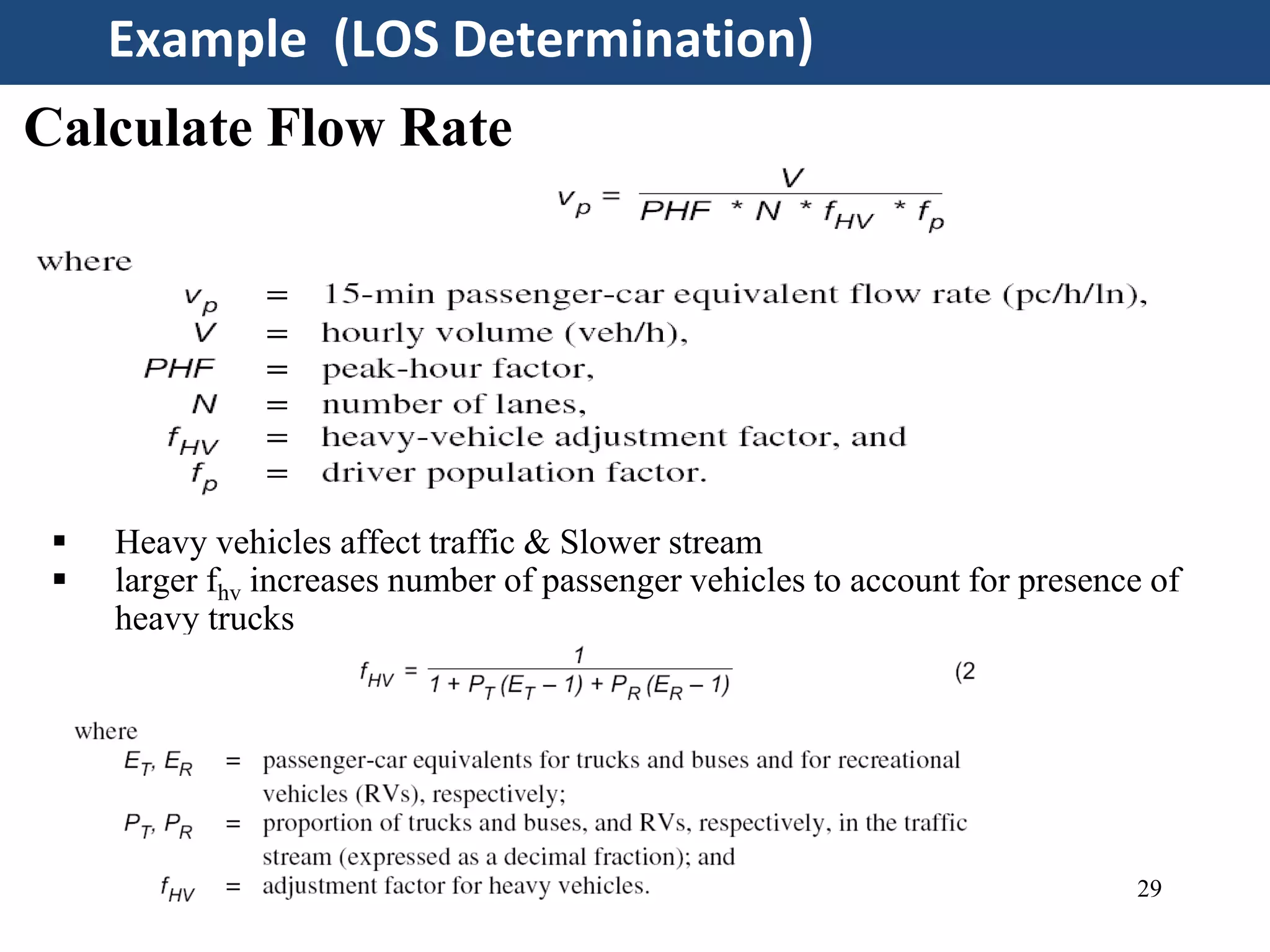 Capacity & level of service (transportation engineering) | PPTX