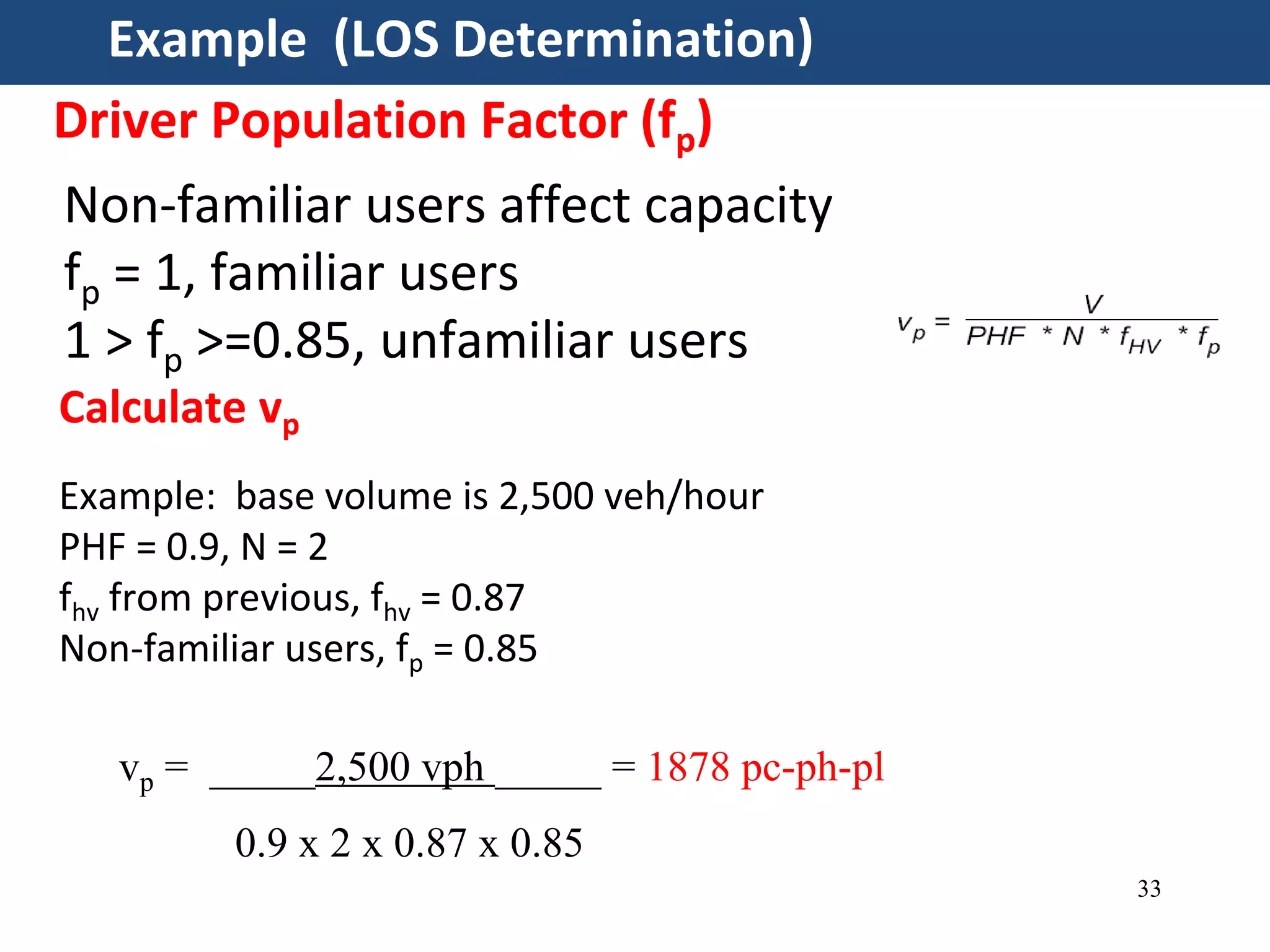 Capacity & level of service (transportation engineering) | PPTX