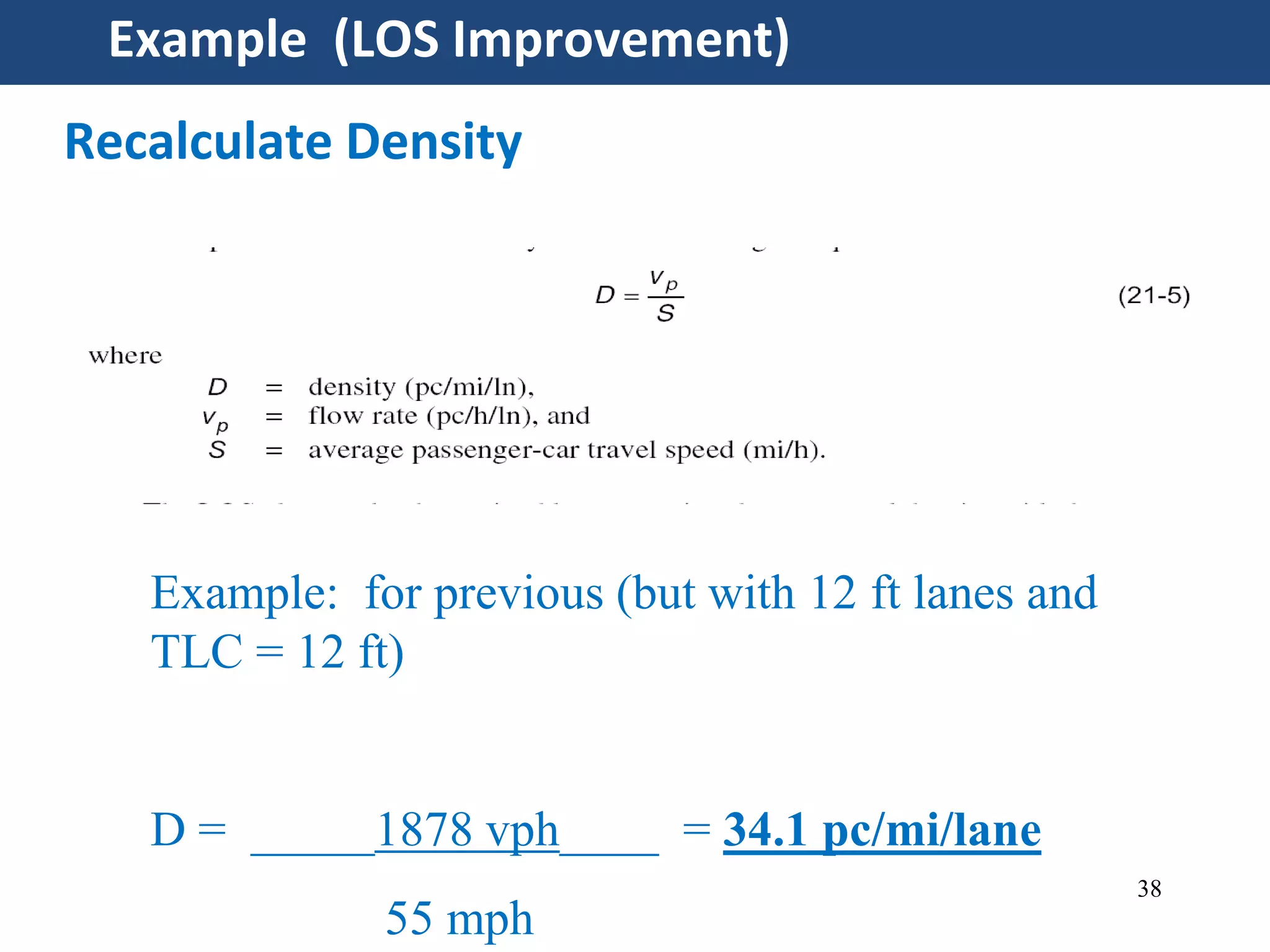 Capacity & level of service (transportation engineering) | PPTX