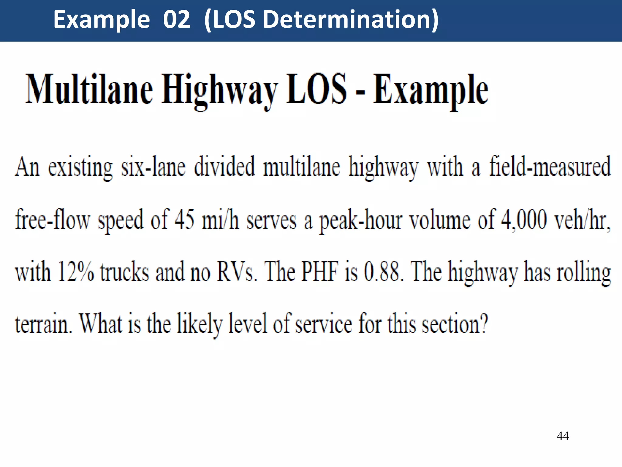 Capacity And Level Of Service Transportation Engineering Pptx