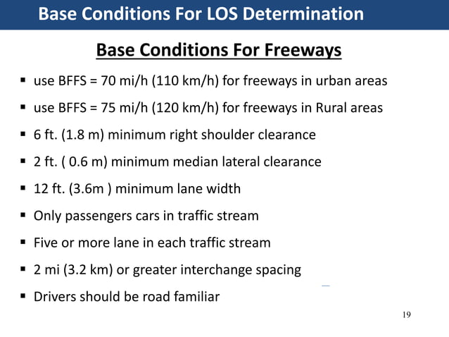 Capacity & level of service (transportation engineering) | PPTX