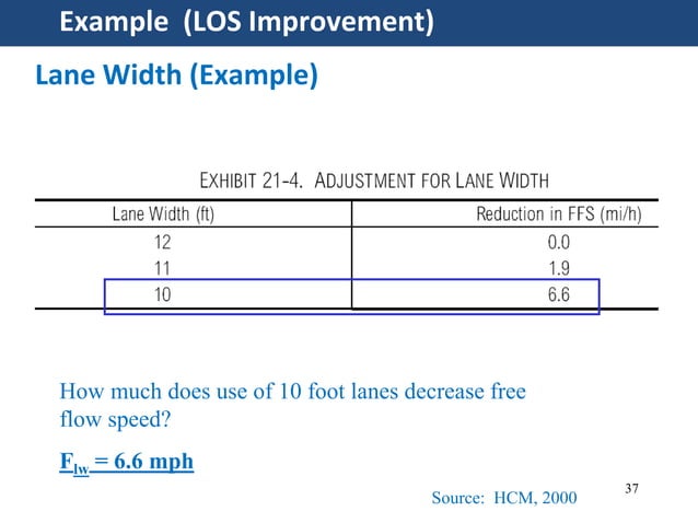 Capacity And Level Of Service Transportation Engineering Pptx
