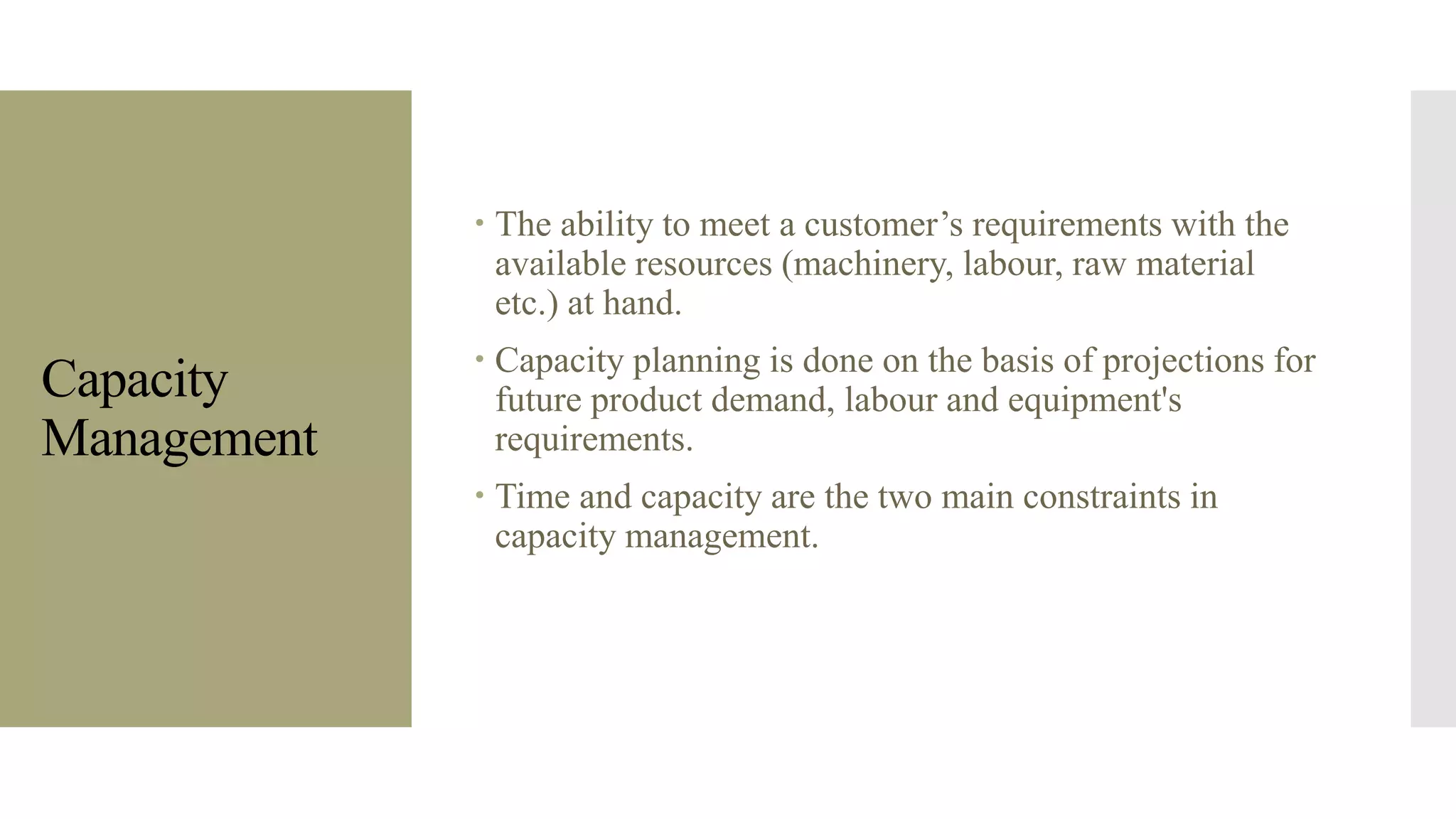 Capacity management | PPT