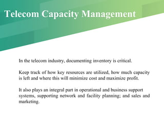 Capacity Management : Telecommunications | PDF
