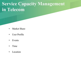 Capacity Management : Telecommunications | PDF