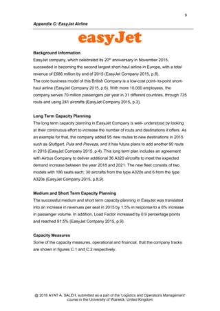 Capacity Management in Airline Industry- A Case Study | PDF