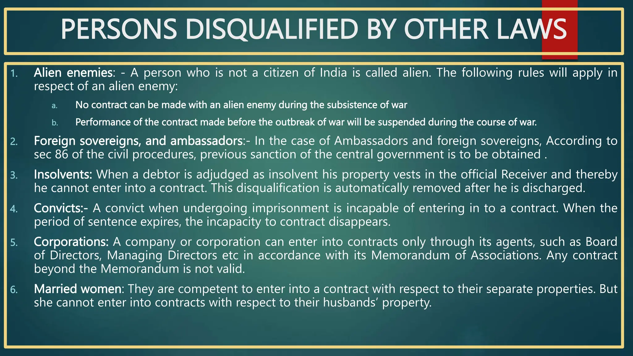 Capacity of Parties to a contract - Essentials of a valid contract | PPTX