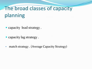 Capacity planning | PPTX