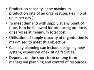 Capacity planning | PPTX