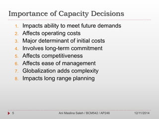 Capacity planning | PPTX