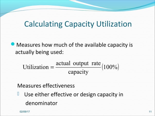CAPACITY PLANNING | PPT