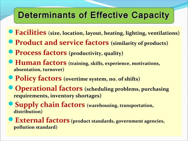 CAPACITY PLANNING | PPT