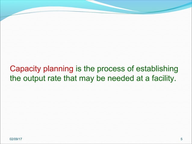 CAPACITY PLANNING | PPT
