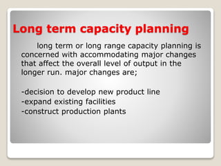 Capacity planning | PPTX