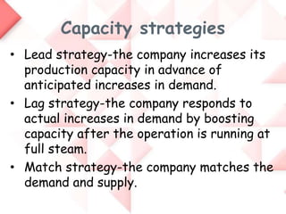 Capacity Planning of Mc Donald | PPTX