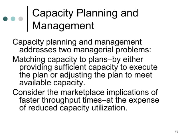 Capacity Planning.ppt | Business | Business and Finance