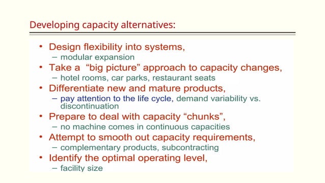 Capacity planning - basic questions in capacity handling | PPT