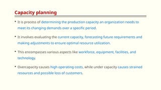 Capacity planning - basic questions in capacity handling | PPT
