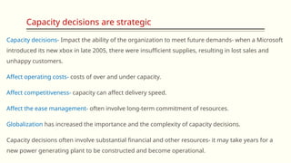 Capacity planning - basic questions in capacity handling | PPT