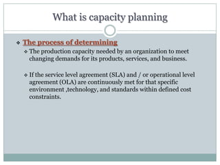 Capacity Planning and Modelling | PPTX