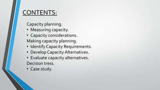 Capacity planning | PPTX