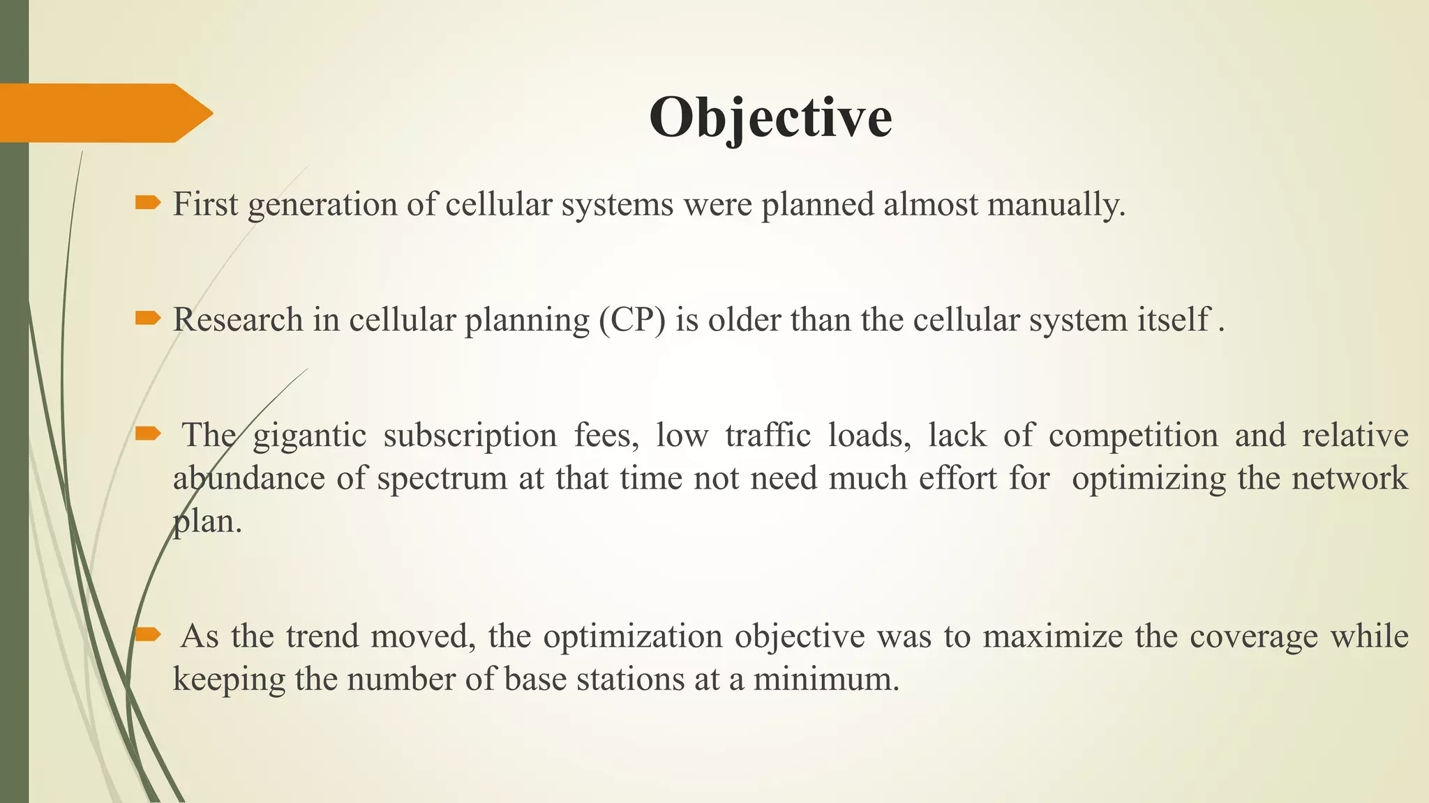 Capacity planning in cellular network | PPTX