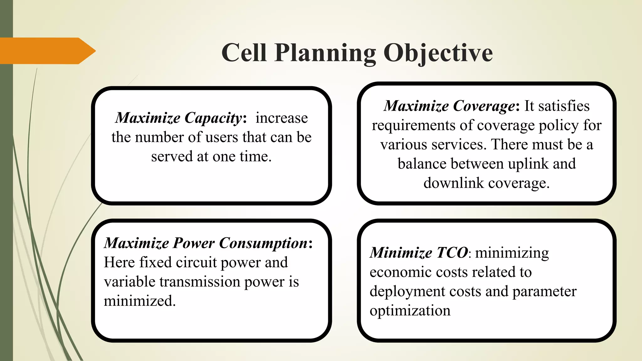 Capacity planning in cellular network | PPTX