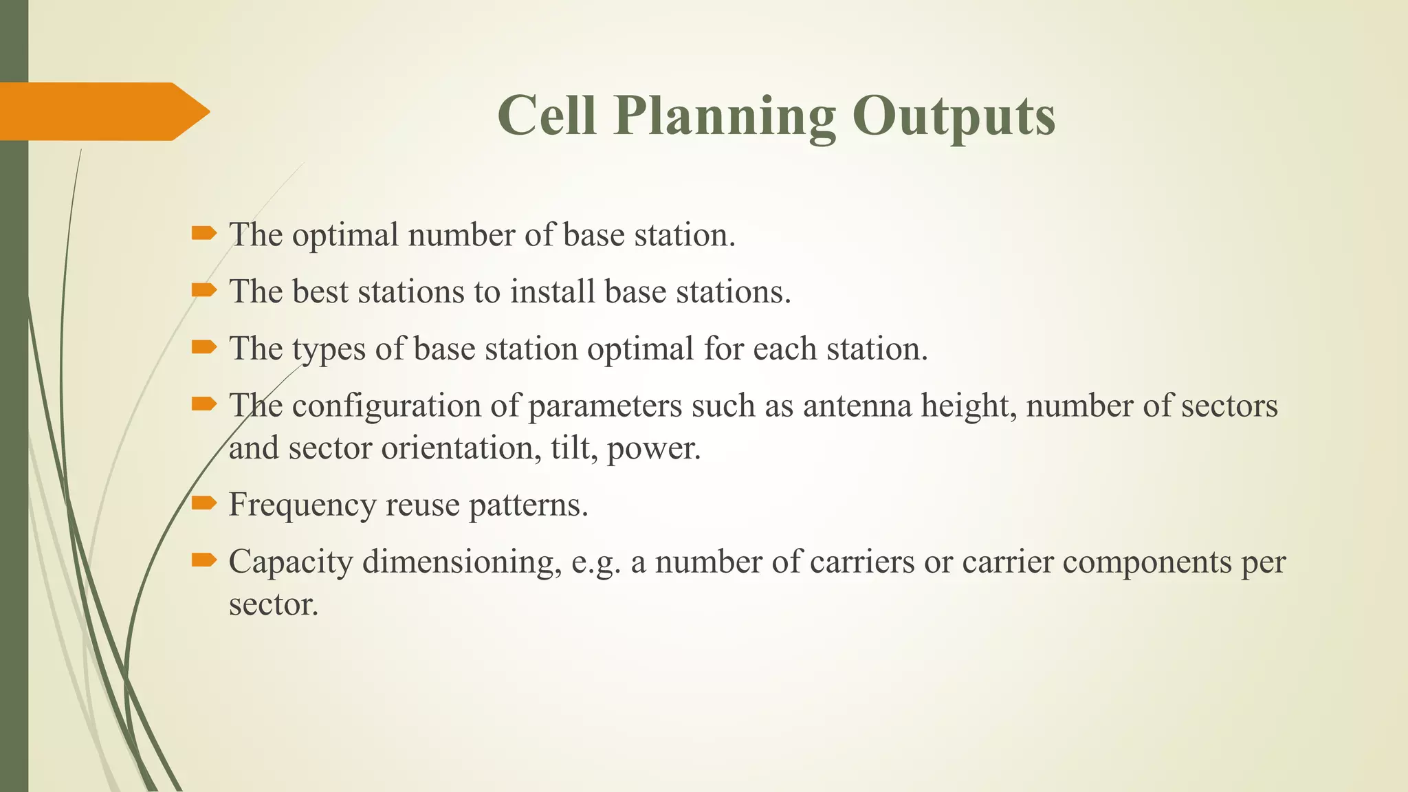 Capacity planning in cellular network | PPTX