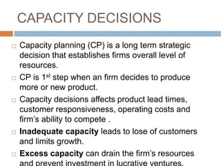 Capacity planning mom | PPT