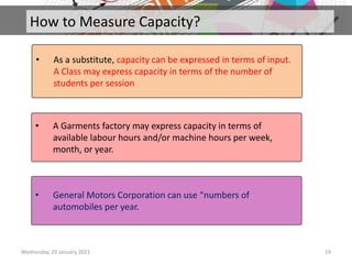 Production Planning and Control , PPC Capacity measurement | PPT