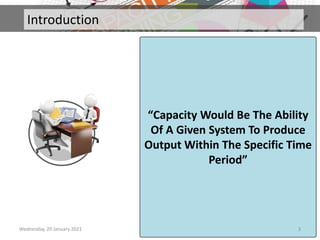 Production Planning and Control , PPC Capacity measurement | PPT