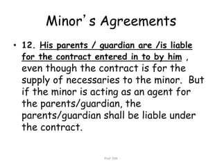 Capacity to contract - Business law | PPTX