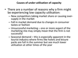 Capacity util | PPTX | Business Accounting & Finance | Business