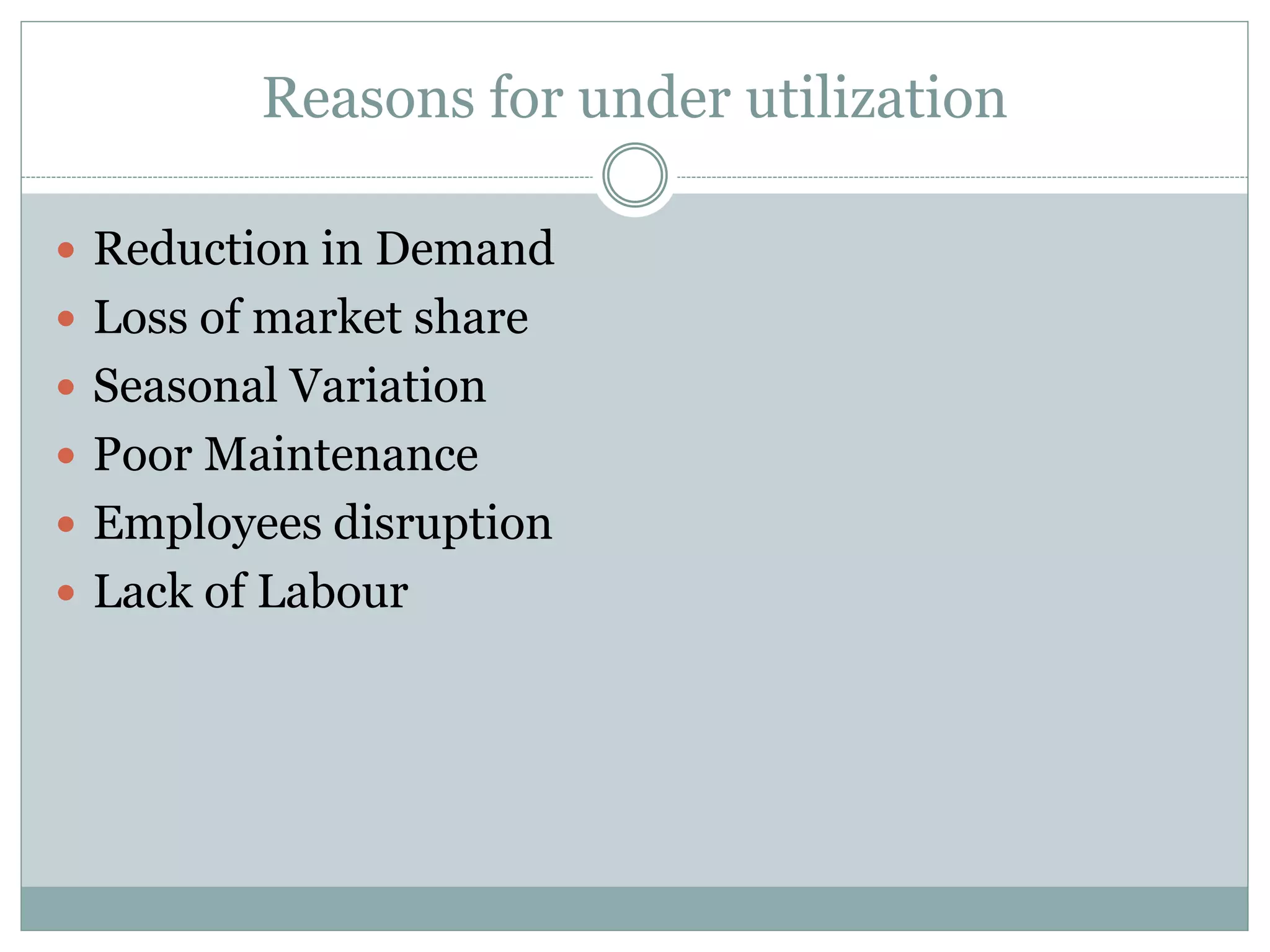 Capacity utilization | PPTX