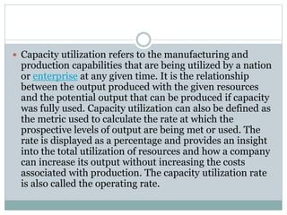Capacity utilization | PPTX