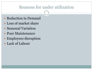 Capacity utilization | PPTX